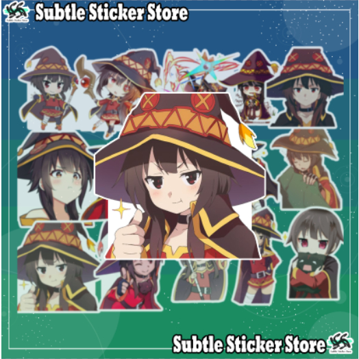 [KonoSuba] - Set 10 / 15 Sticker Megumin anime KonoSuba / KonoSuba: God ...