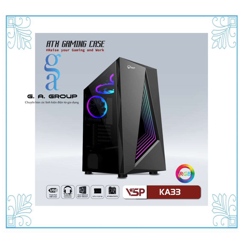 Case KA33 Black (ATX) | Shopee Malaysia