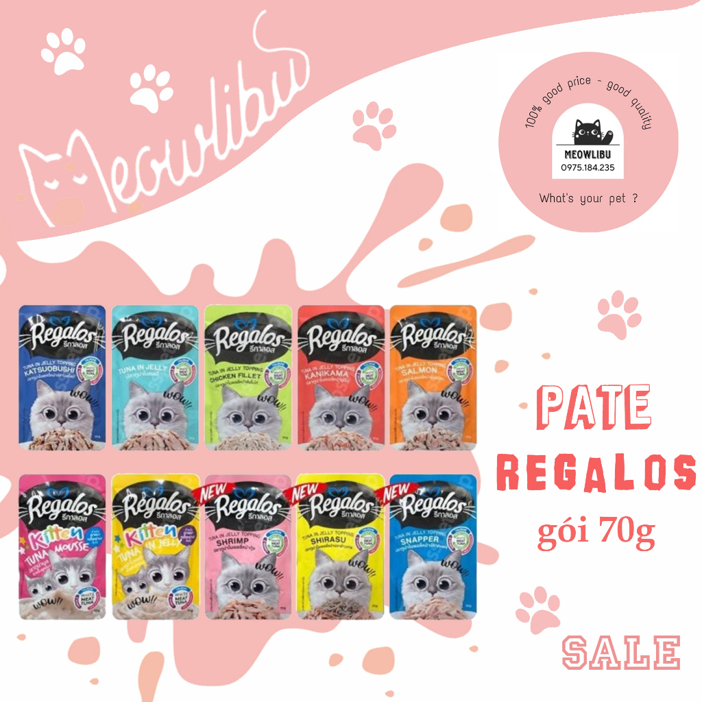 Regalos Tuna Pate 70G Pack For Cats - Standard Thai Goods | Shopee Malaysia