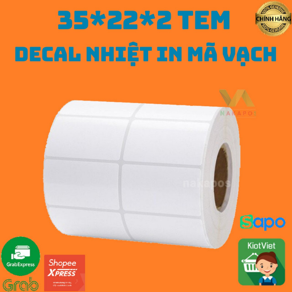 Thermal Decal Barcode Printing Paper 2 Stamps Thermal Decal 35x22 70x22 ...