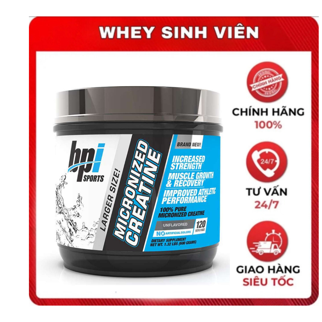 BPI Micronized Creatine Supplement 300g And 600g AT WHEYSINHVIEN ...