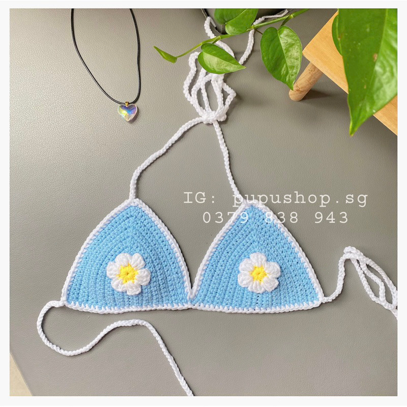 Bikini top Crochet- Beach bikini Sweater | Shopee Malaysia