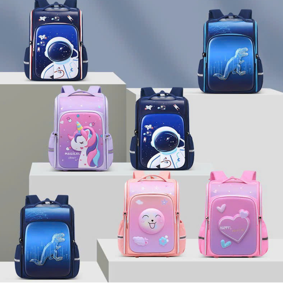 Level 1 anti-hunchback backpack for children in grades 2,3,4,5 from 20 ...