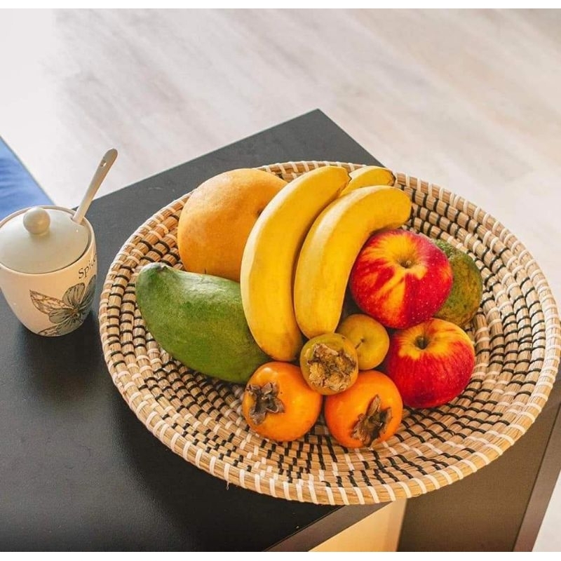 Derco sedge plate, fruit plate - (random color and pattern delivery ...