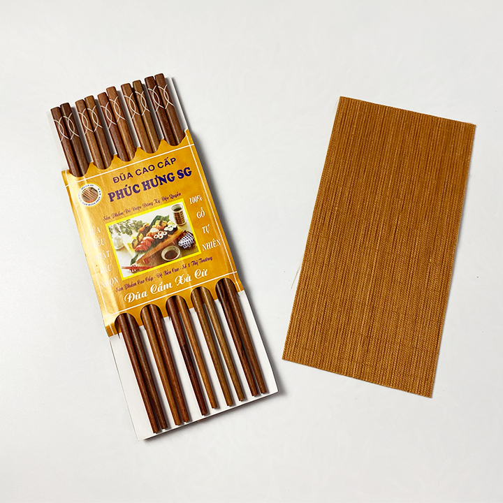 Set of 10 pairs of high-quality mother-of-pearl wooden chopsticks with ...