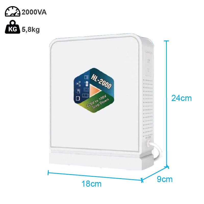 Hop Long transformer from 220v to 100V. Power 2KW (2000W) | Shopee Malaysia
