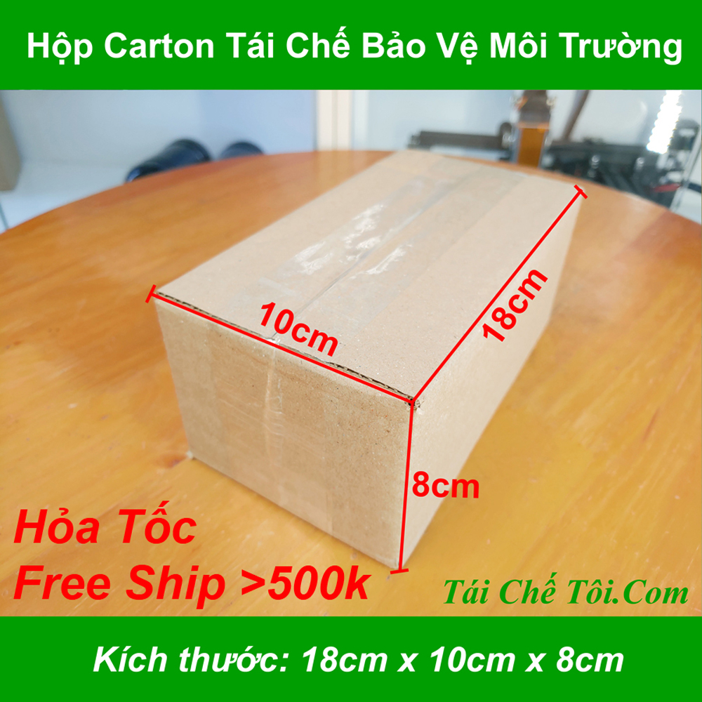 10 Environmental Protection Recycled Carton Boxes, size 18x10x8cm ...