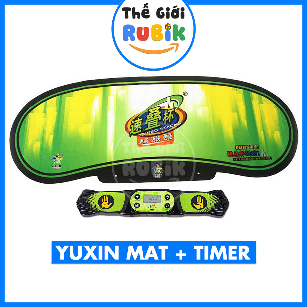 Yuxin Mat Rubik's Playmat. Yuxin Stack Mat + Timer. Speed Cup Folding Mat | The Gioi Rubik ...