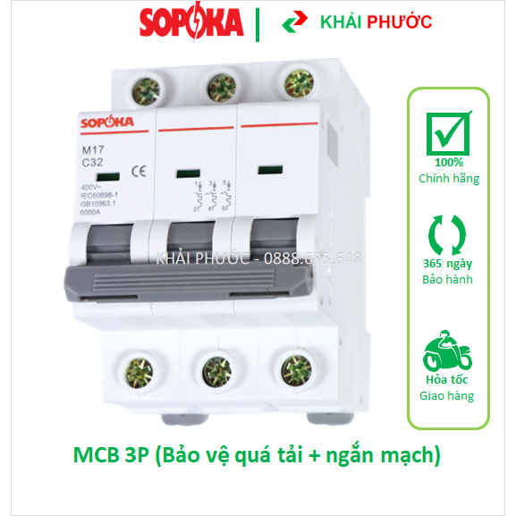 Mcb 3P 3 phase CB circuit breaker circuit breaker circuit overload ...