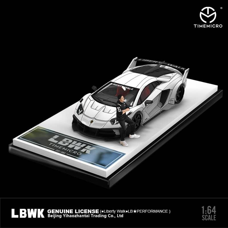 1:64 TIME MICRO MODEL - LBWK Lamborghini Aventador GT EVO Tron White ...