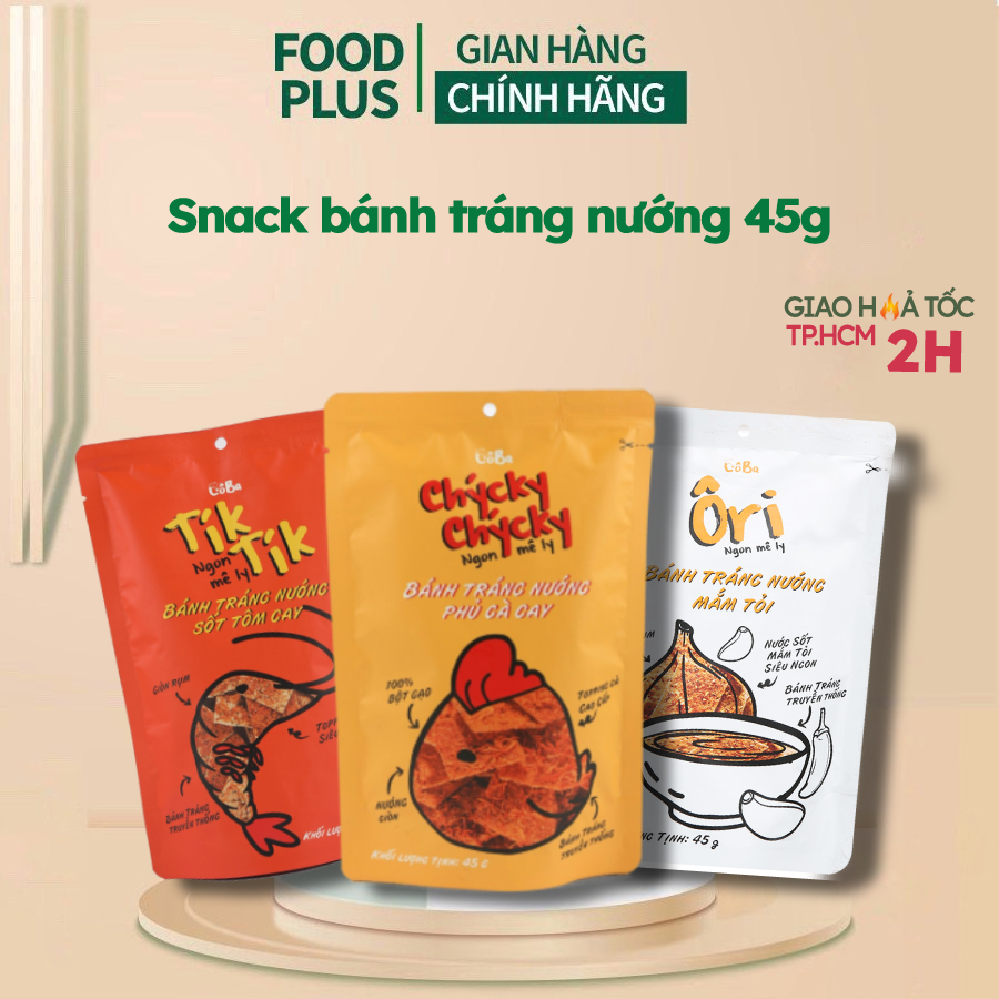 Snack of grilled rice paper covered with spicy chicken/spicy shrimp ...