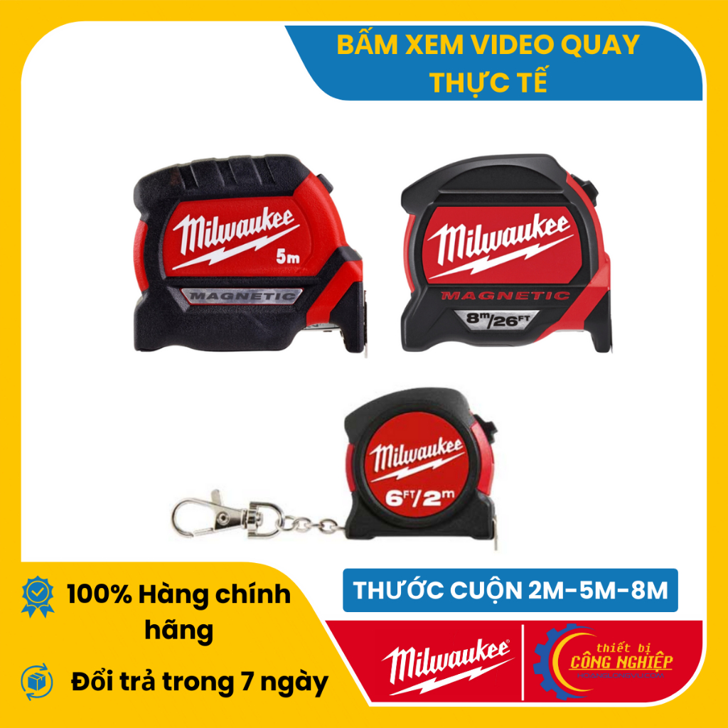 Milwaukee USA premium tape measure, 2m, 5m, 8m length measuring tape ...