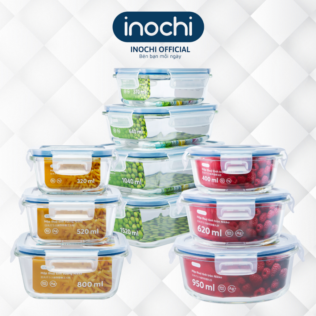 Nikko Inochi glass box - Luxurious, safe, retains flavor Piece food ...