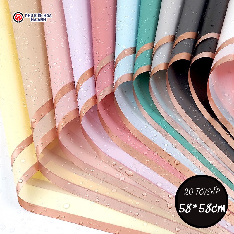 Waterproof copper-edged flower wrapping paper | Shopee Malaysia