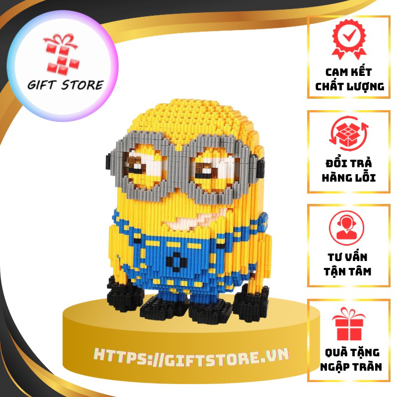 Lego Minion 23cm lego Minion 3D Block Assembly Toy Model Xinz | Shopee ...