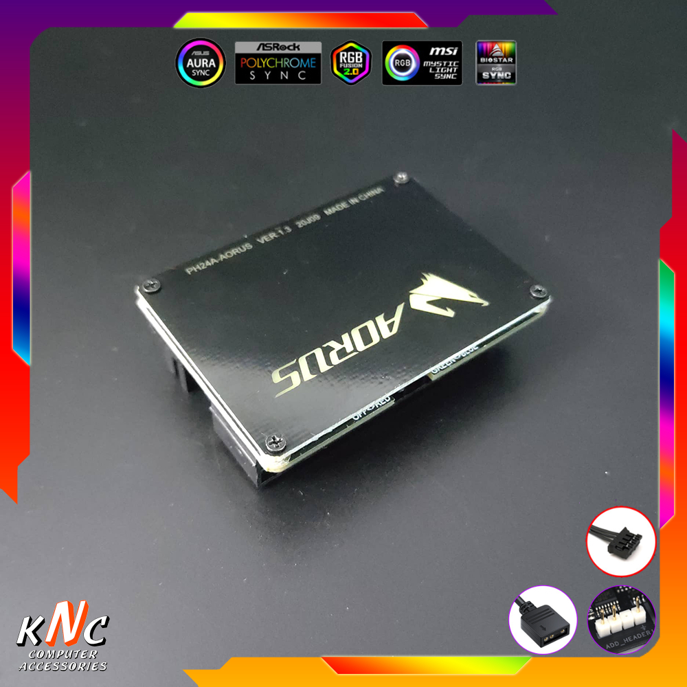 Aorus 90 Degree Angled Bridge Port 24pin Mainboard Synchronous Led - 5v ...