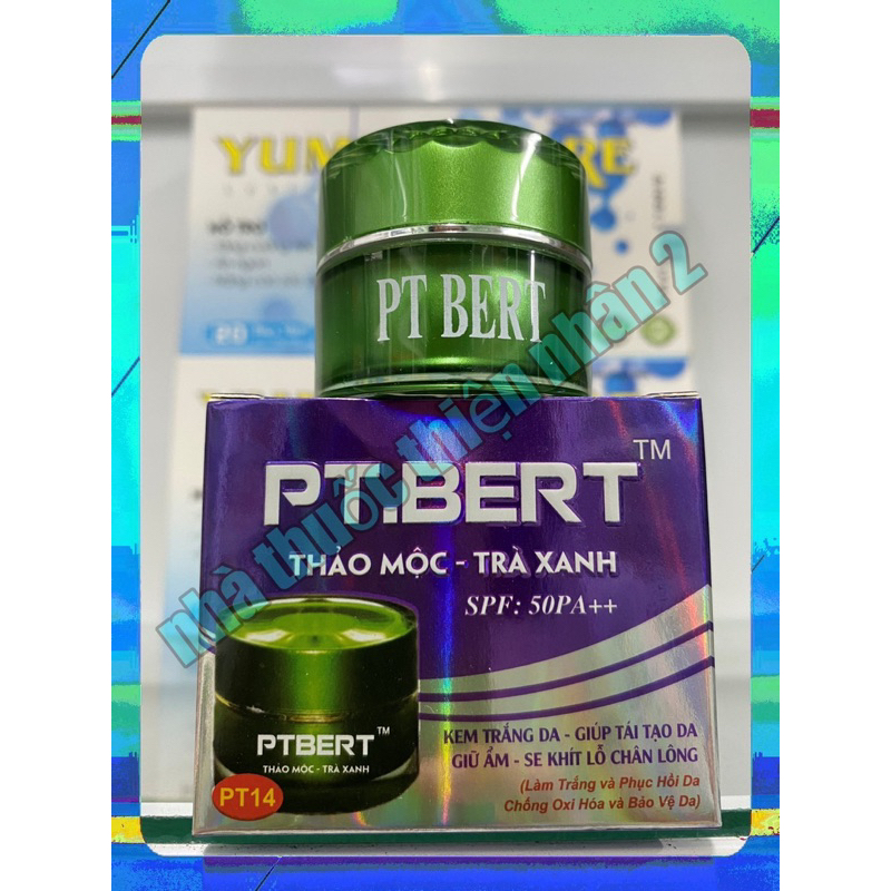 Pt bert herbal green tea cream, skin whitening, skin regeneration, moisturizing, pore tightening ...