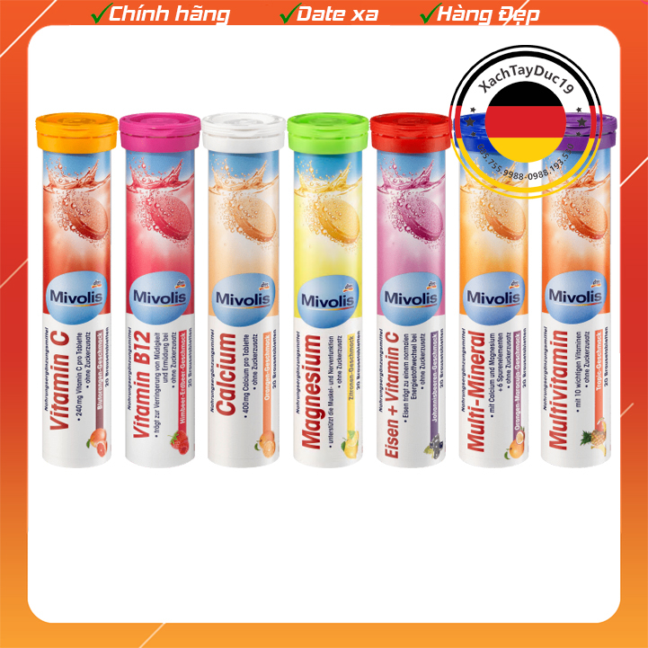 Mivolis Vitamin C Effervescent Tablets - Supports strengthening the immune system, 20 Tablets ...