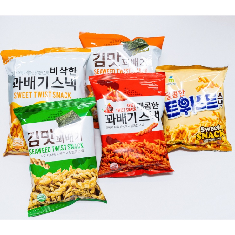 Korean Twisted Twist Seaweed Flavor/Traditional Spicy Flavor Delicious ...