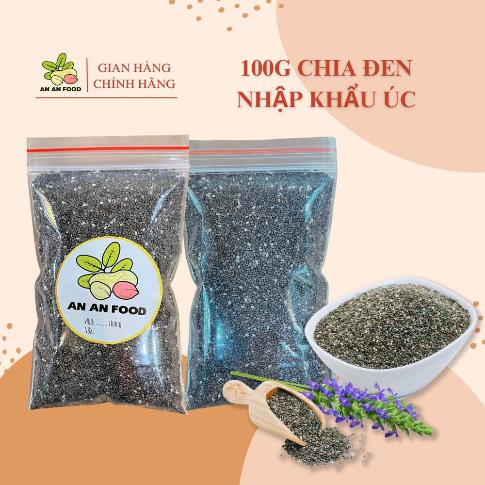 Bag of 50G/100G Australian Organic Chia Seeds Australian Black Chia ...
