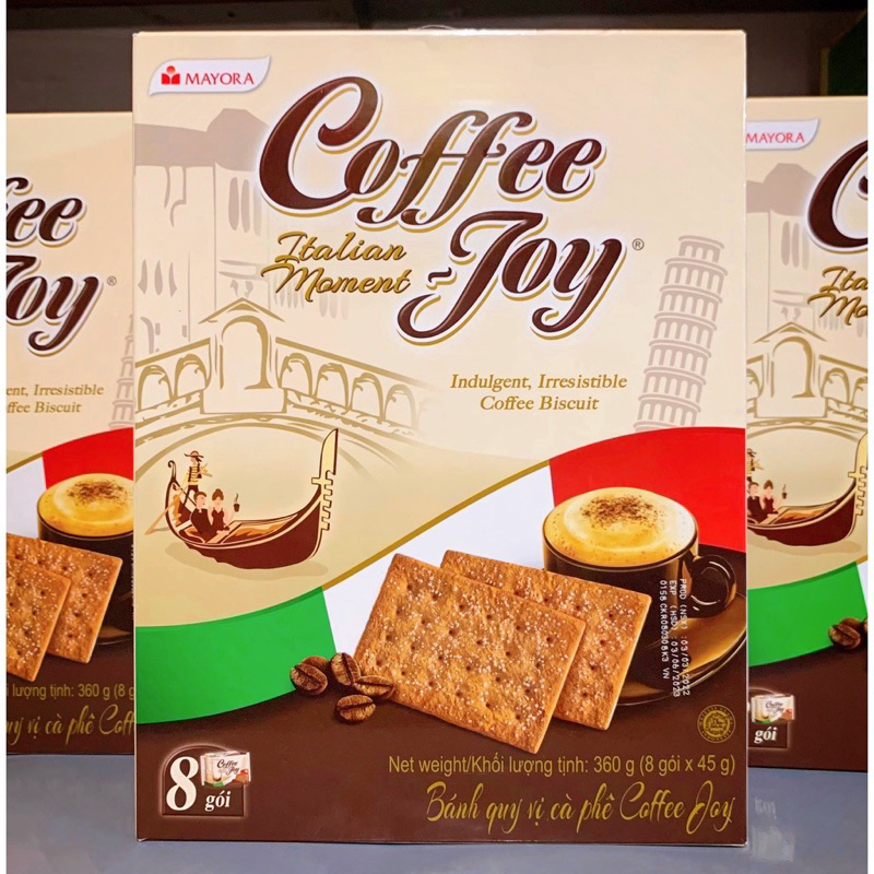 Coffee Joy Coffee Flavored Cookies Box of 8 packs x 39g (312g) | Shopee Malaysia