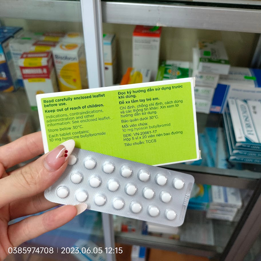 Buscopan Reduces Box Spasms 5 Blisters x 20 Tablets | PGMall