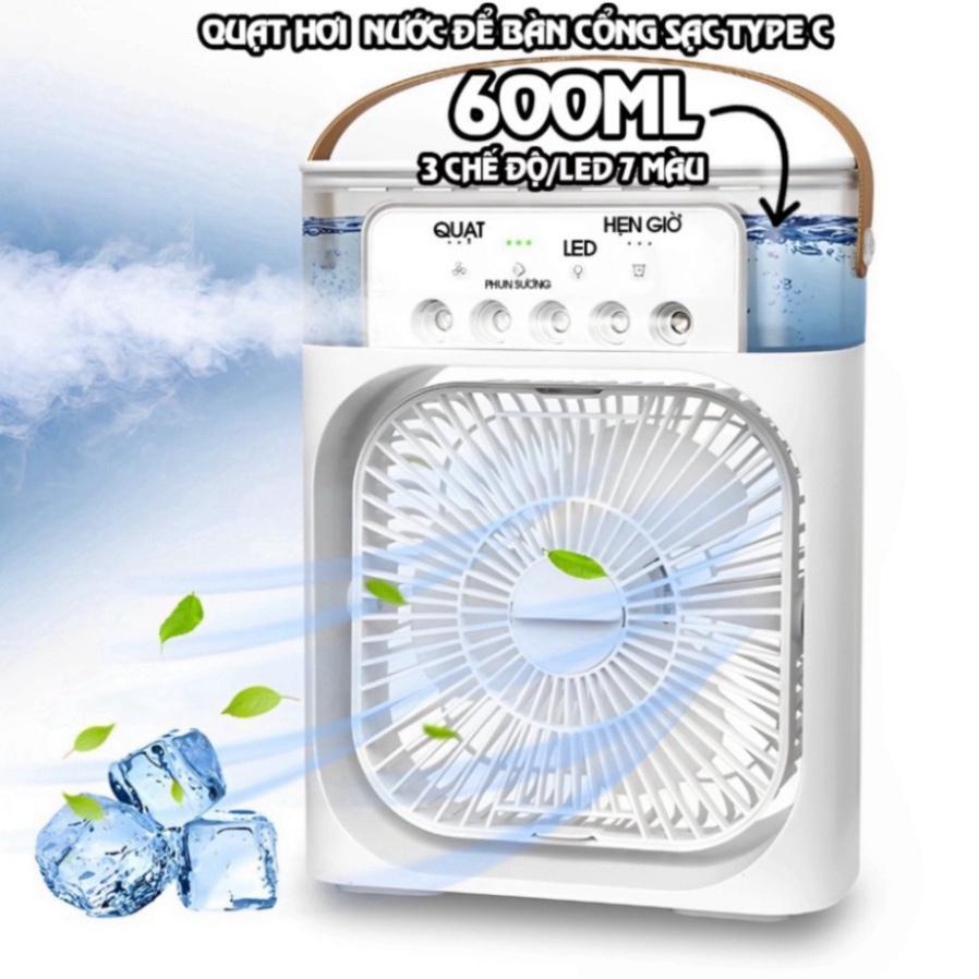 Electrical mini air conditioner fan, desktop steam fan with 3 wind ...