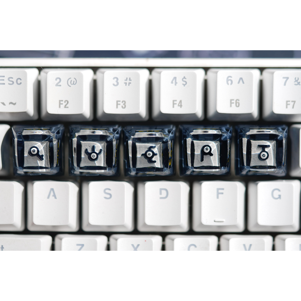 1 button Unown keycap resin pokemon - mechanical keyboard button ...
