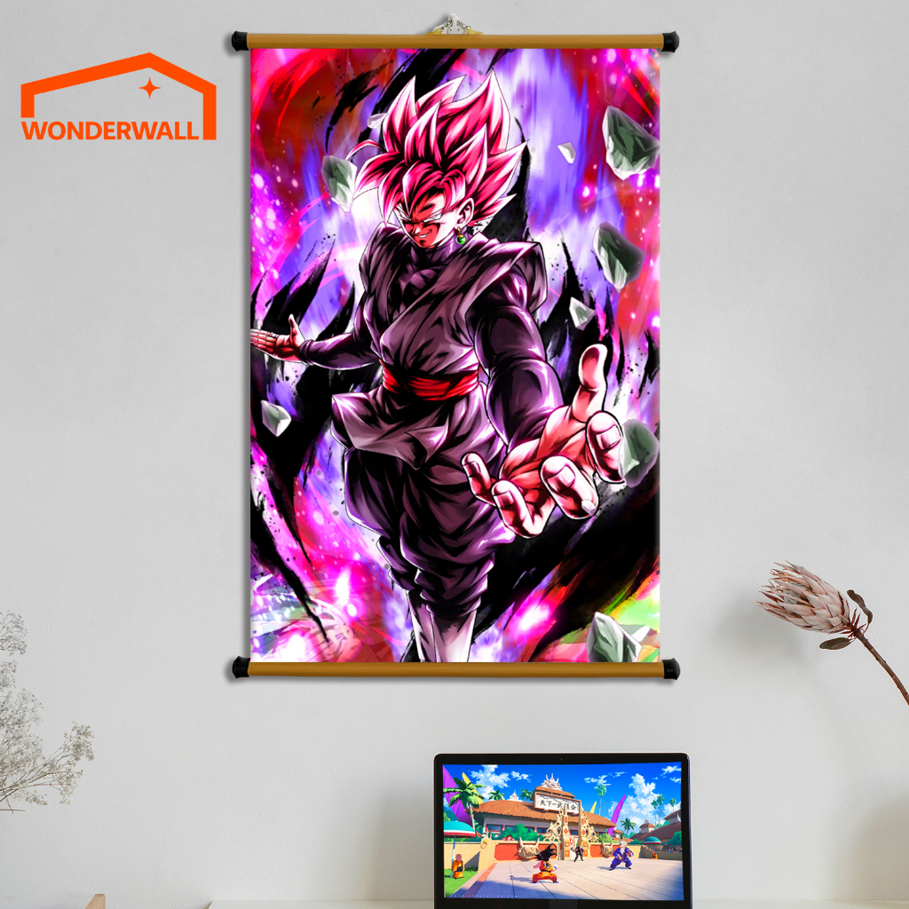 Wall Canvas Poster - Dragon Ball - Dragon Ball - Goku - Vegeta - Black ...