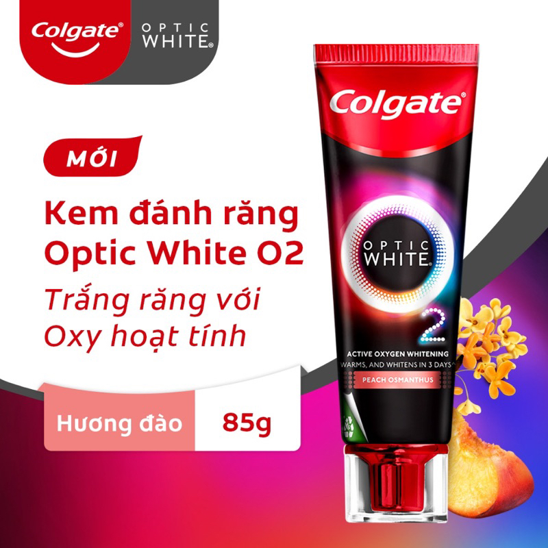OXY Colgate Optic White O2 Toothpaste 85gr Whitening Toothpaste With ...