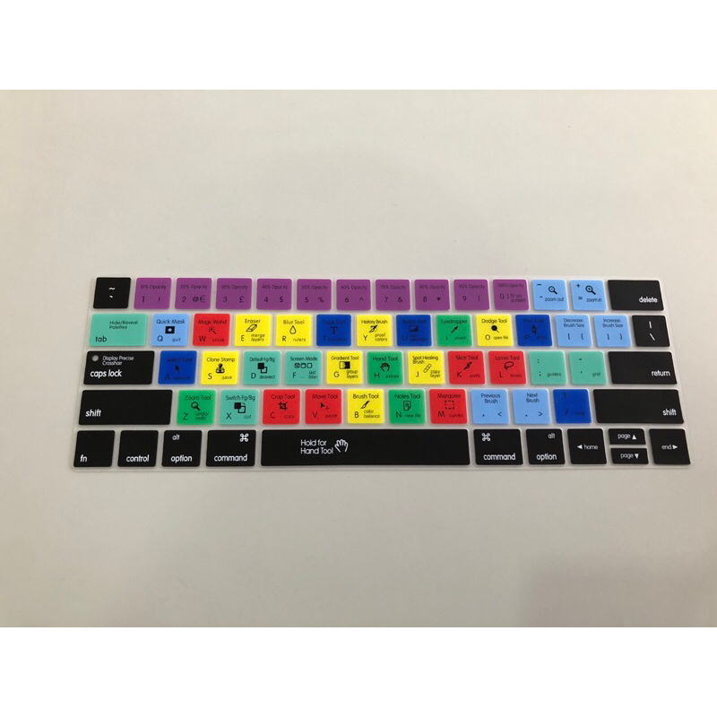 Macbook Key Protector Cover With Adobe Photoshop Shortcut | Shopee Malaysia