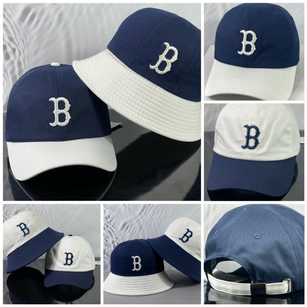 Round brimmed hat (bag hat - couple hat) embroidered with the letter B ...