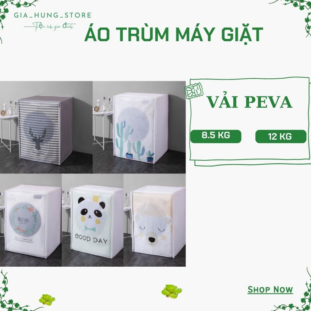 Waterproof PEVA front-load and top-load washing machine cover, covers ...