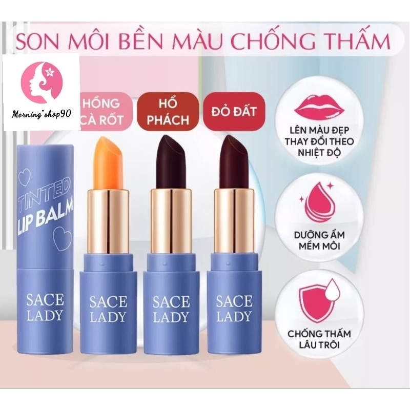 Sace LADY Moisturizing Lipstick that changes color according to ...