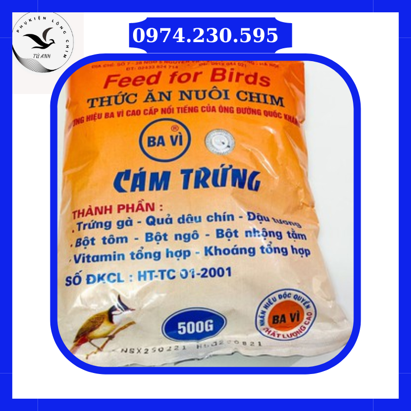 Cheap, high-quality Ba Vi egg bran 500g used for all types of birds ...