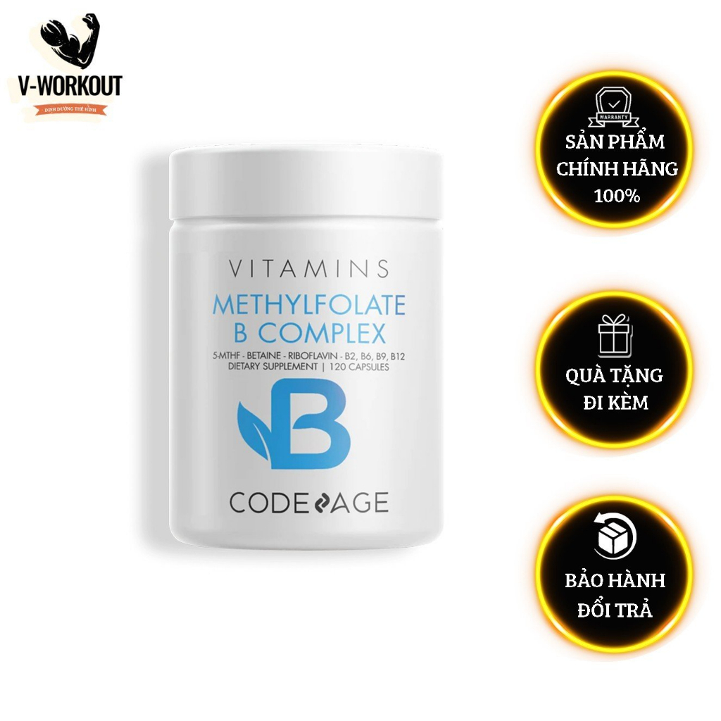 Codeage METHYLFOLATE B COMPLEX Brain Supplements Vial 120 Tablets Help Enhance Memory And Mental ...