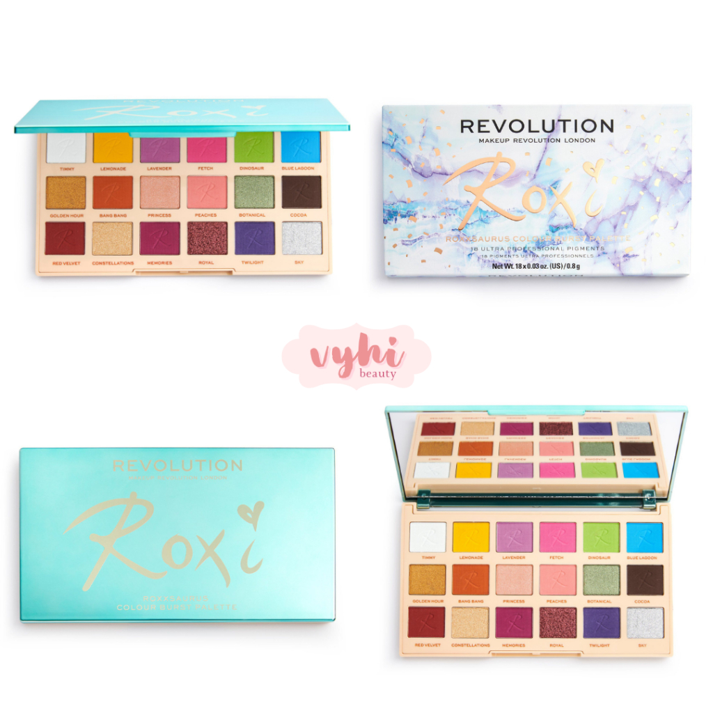 Revolution Beauty Roxi Roxxsaurus Color Burst Eye Palette 18 Panels ...