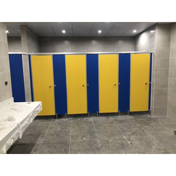 Complete construction of compact panel toilet partitions, compact hpl ...