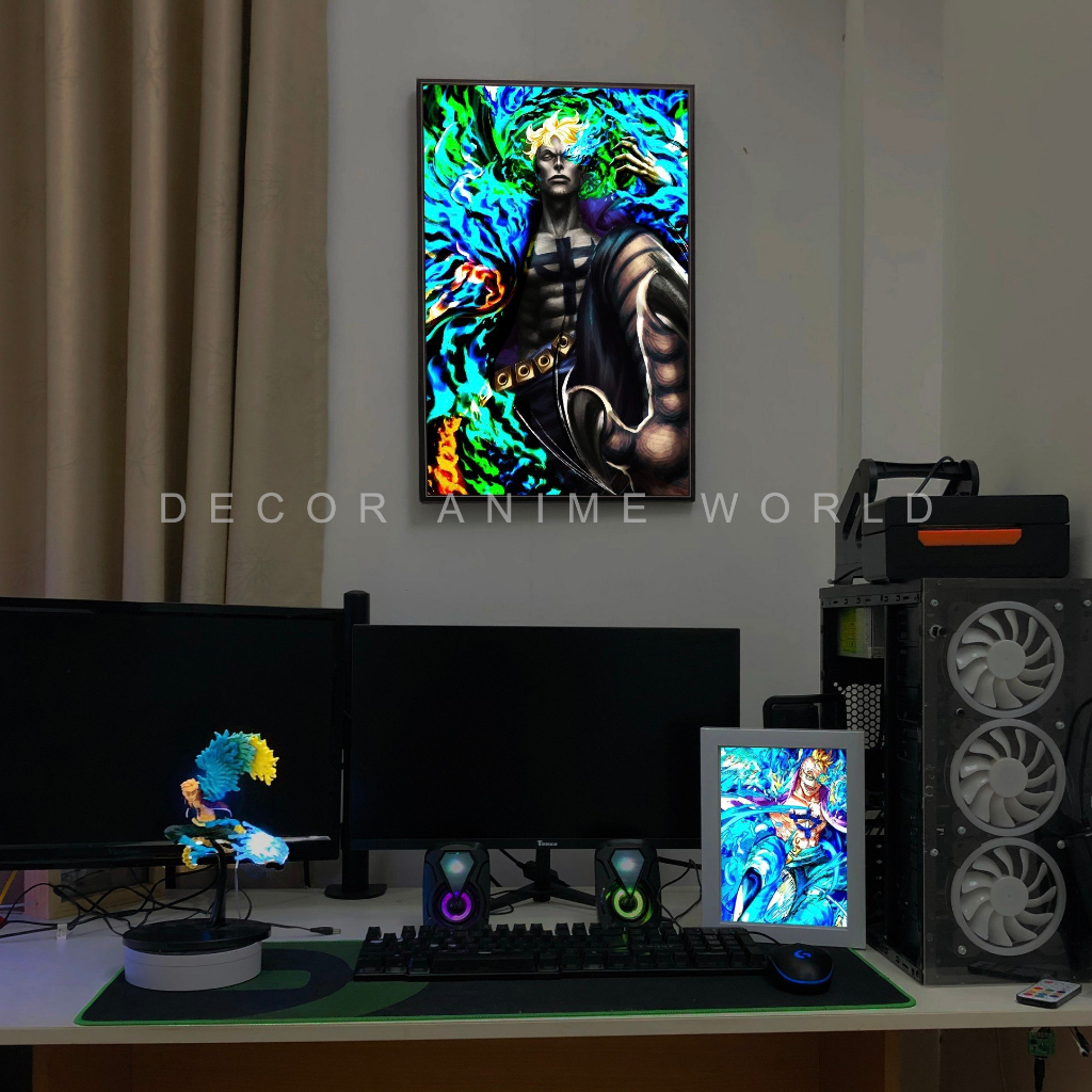 Combo decor Marco - One Piece, led spot paintings, light-up paintings ...