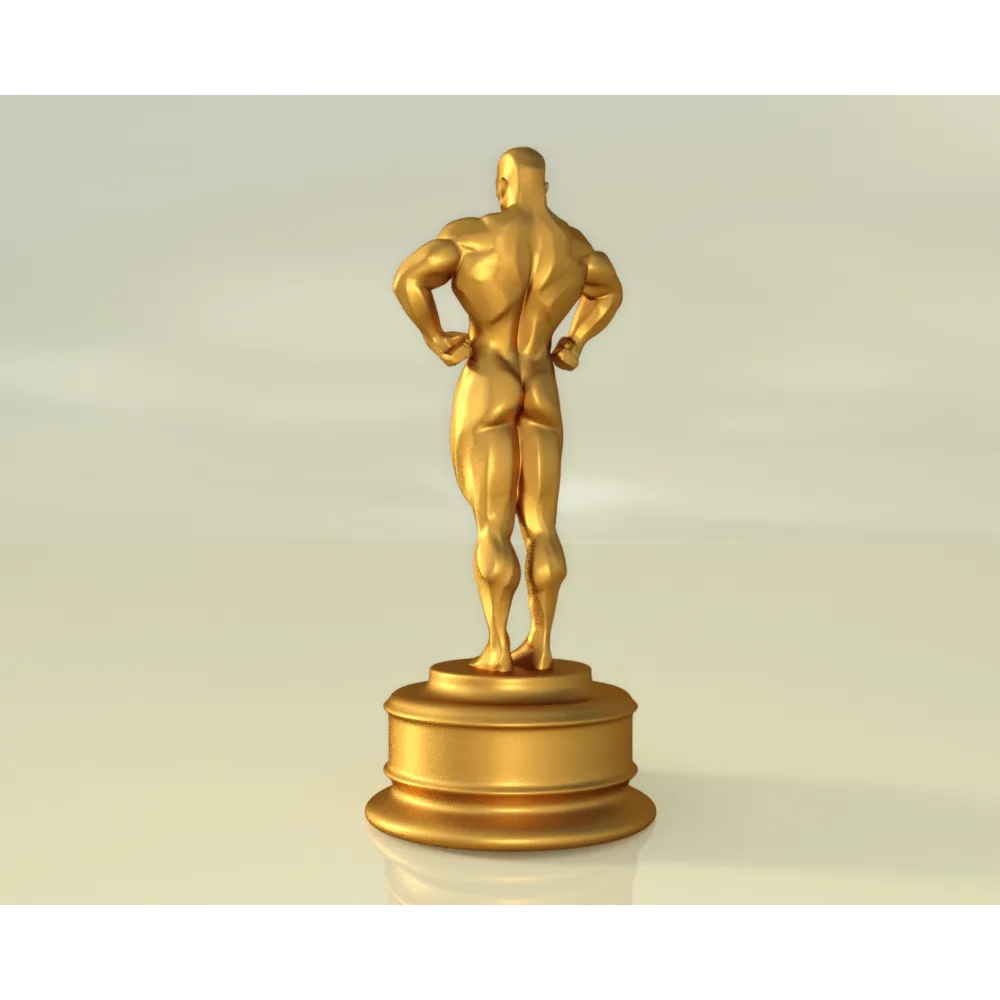 Plastic 3D Printed Model - Bodybuilding Trophy - MS71 | Shopee Malaysia