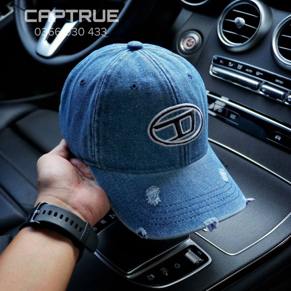 Hats, Ripped Jean Caps D Logo | Shopee Malaysia