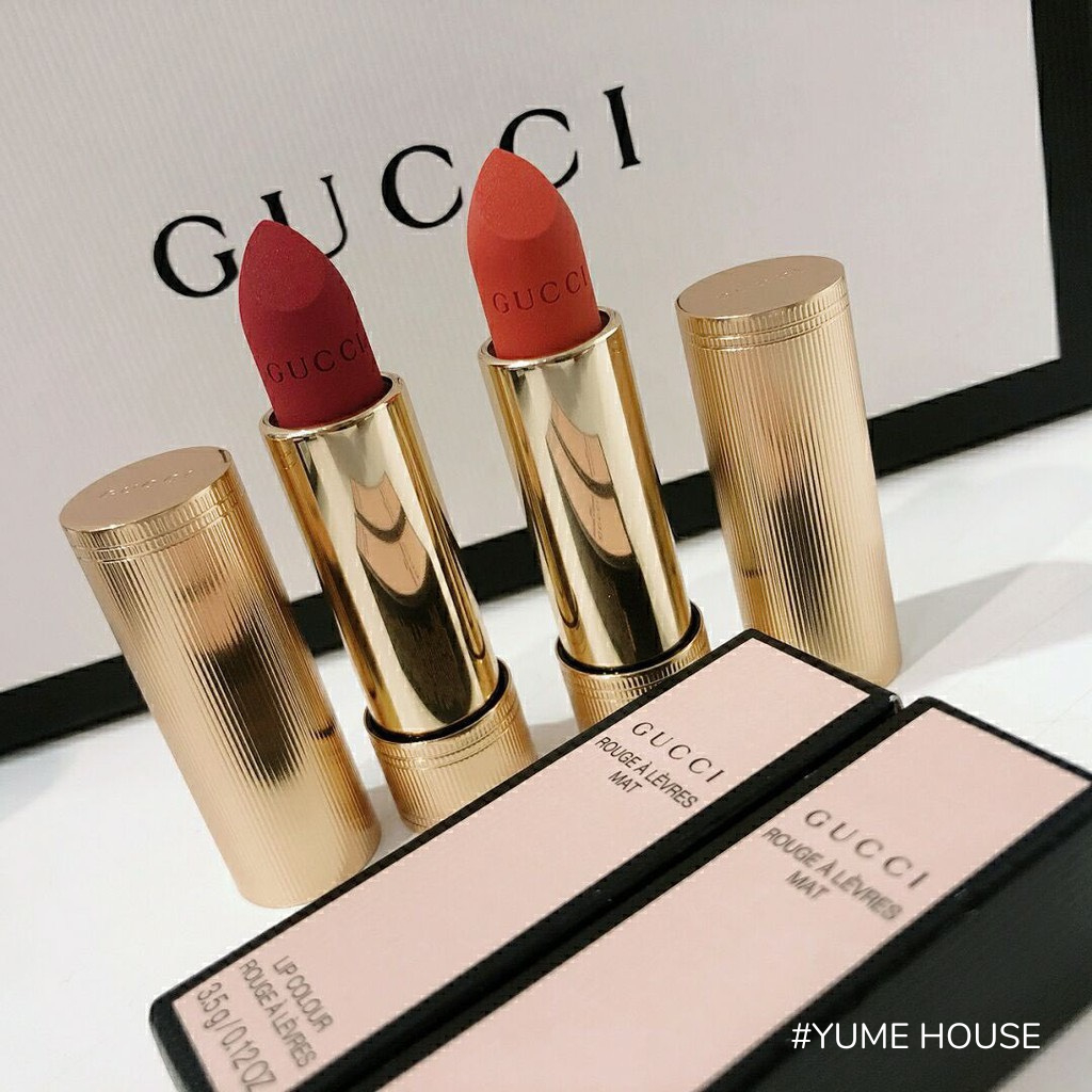 (Full bill) Gucci Matte Lipstick (208, 505, 25, 204, 504, 506) | Shopee ...