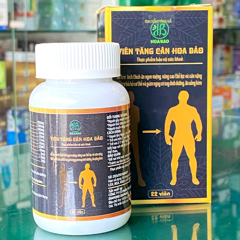 Hoa Bao Weight Gain Tablets, Support The Body, Improve Fitness And ...