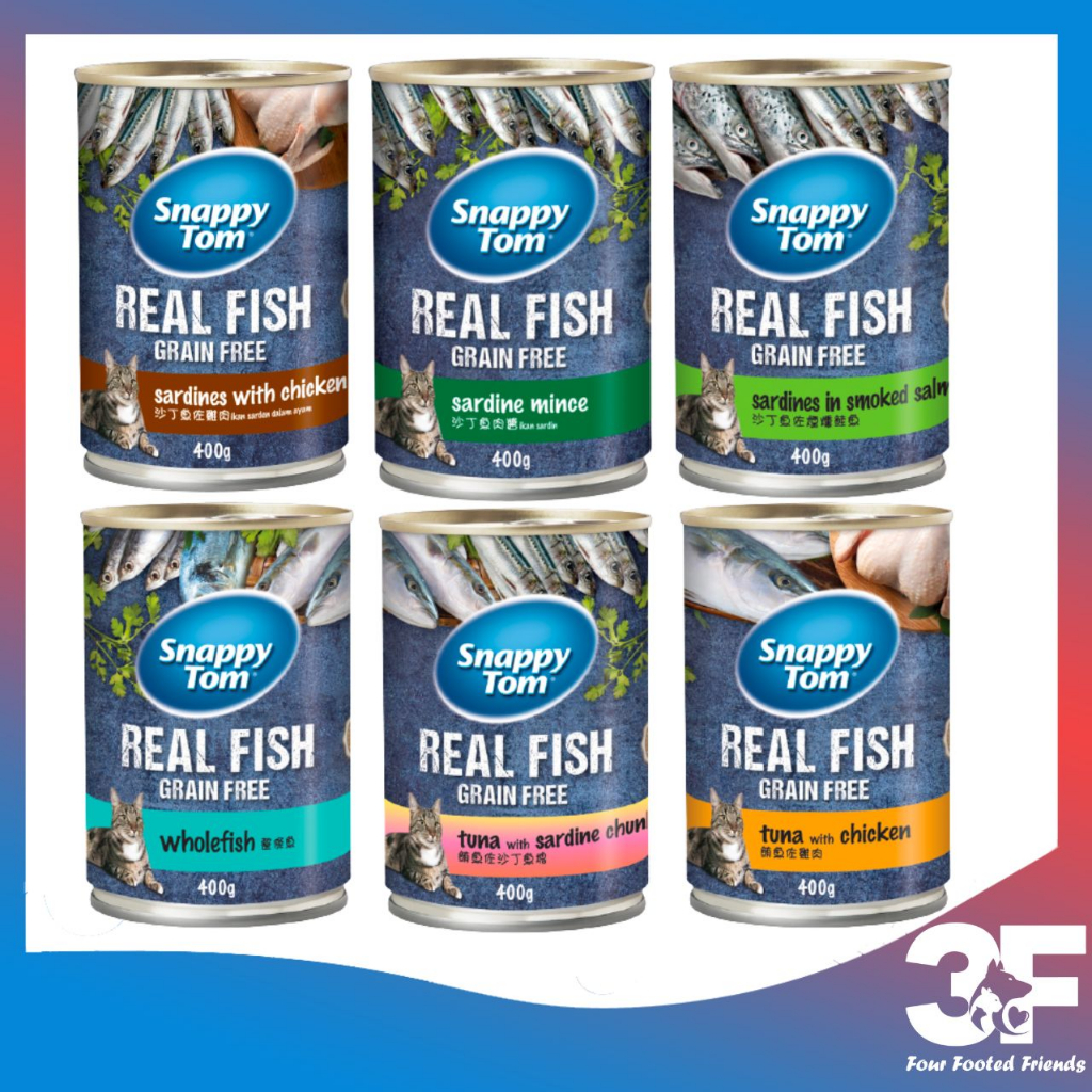 [Express] Snappy Tom Can Pate 400g Real Fish & Real Meat - Real Fish ...