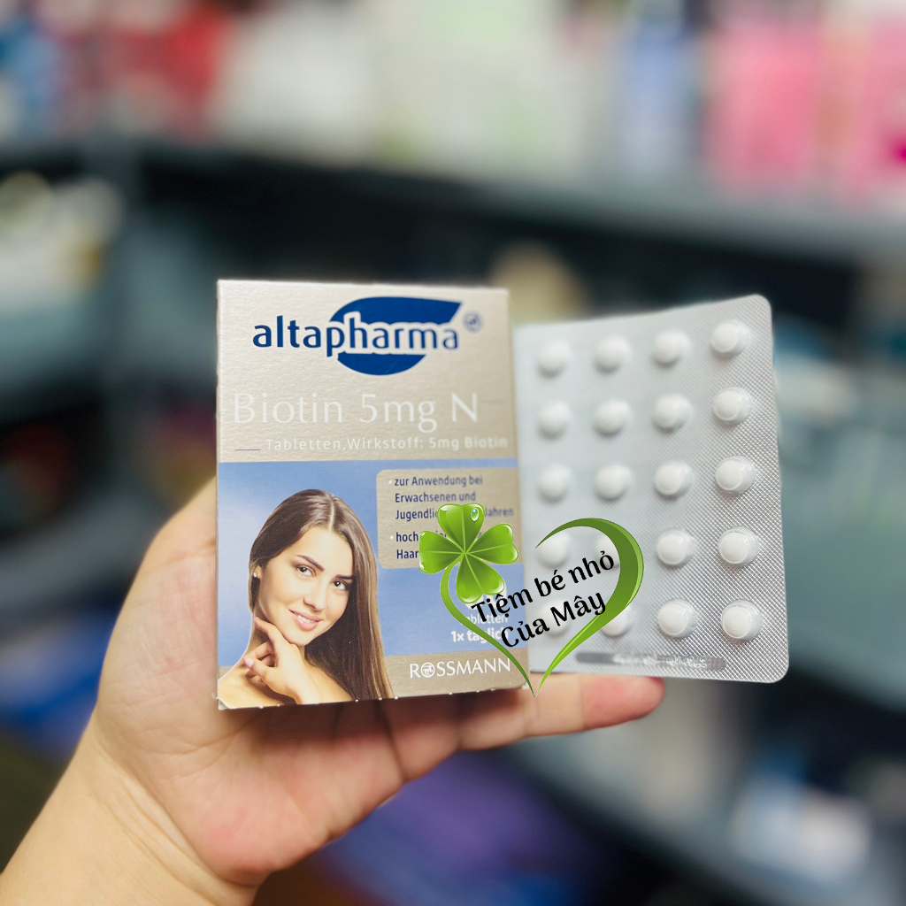 Biotin 5mg N ALTAPHARMA hair and Nail Growth oral tablet - German ...