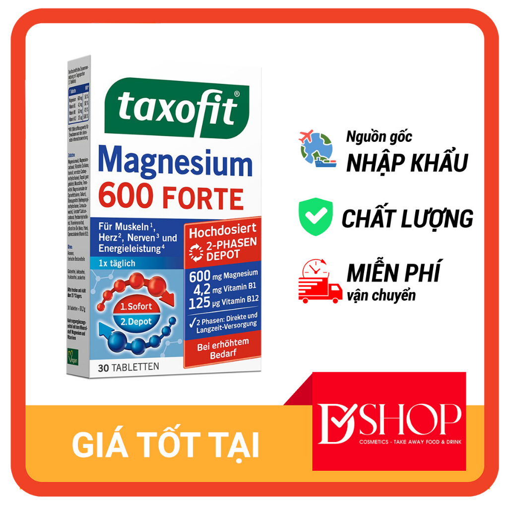 Taxofit Magnesium 600 High Dose 30 Tablets | Shopee Malaysia