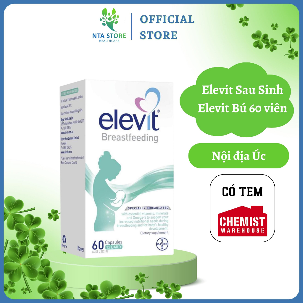 Elevit Breastfeeding Breastfeeding and Postpartum Women 60v from ...