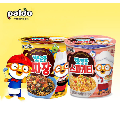 Pororo children's noodles - Korean cup noodles with many flavors of ...