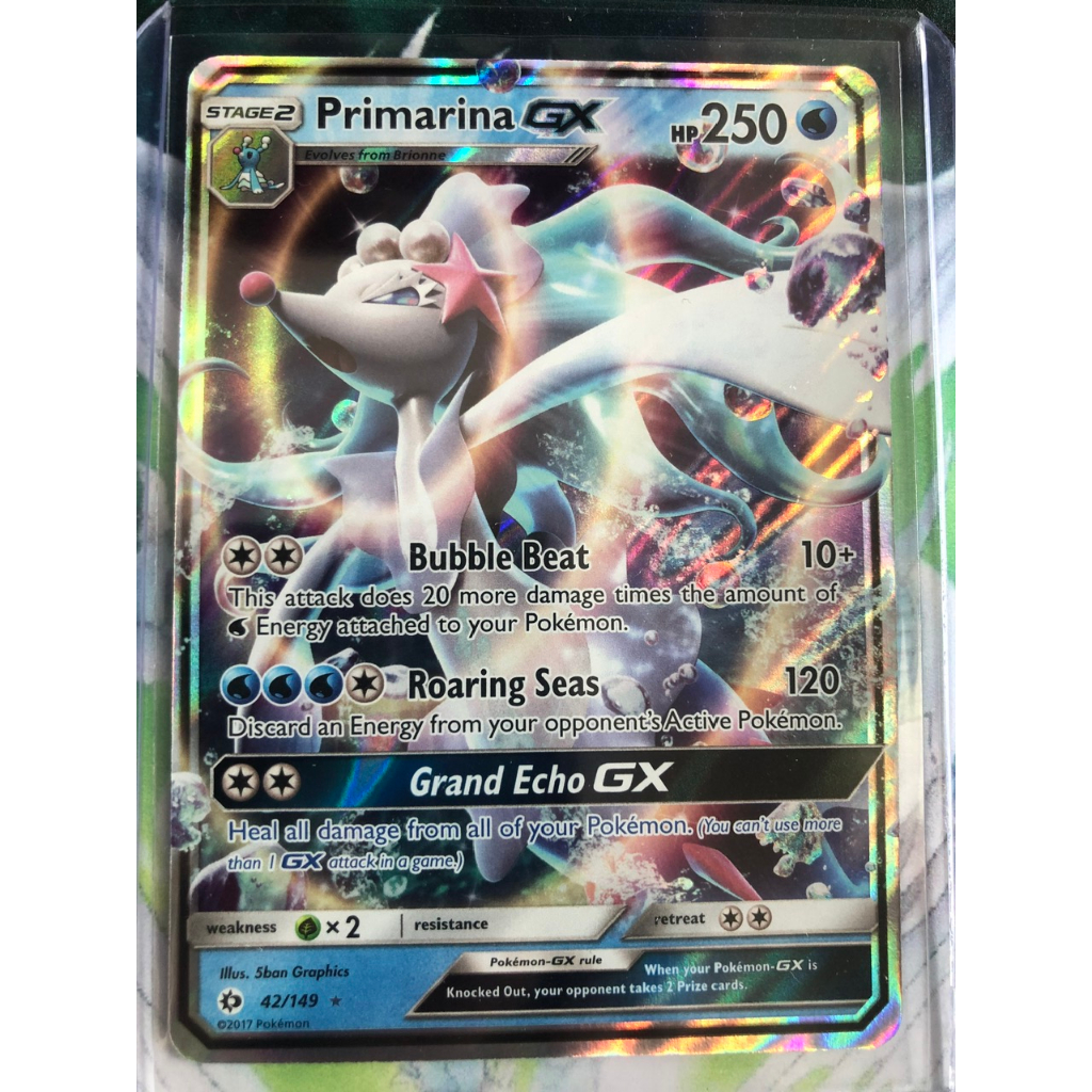 Pokemon Cards - TCG - Primarina GX / 42/149' | Shopee Malaysia