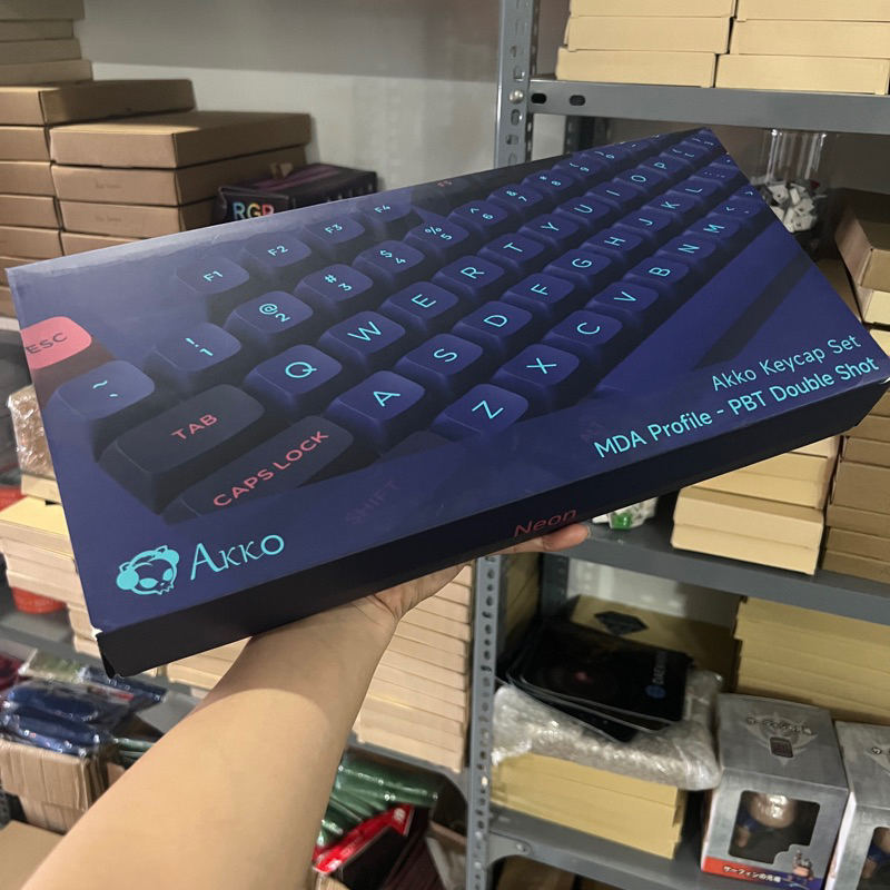 Keycap Akko MDA Genuine Oliver /panda / UNC blue / Neon | Shopee Malaysia